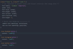 How to connect and use font icons using IcoMoon